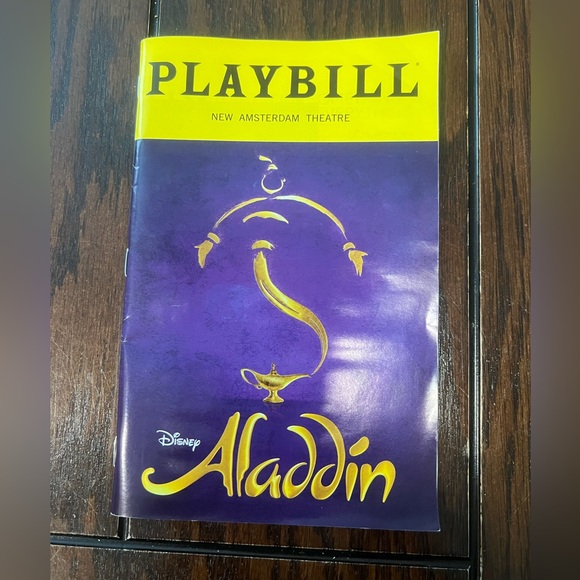 Playbill | Other | Disney Aladdin Playbill May 222 New Amsterdam ...